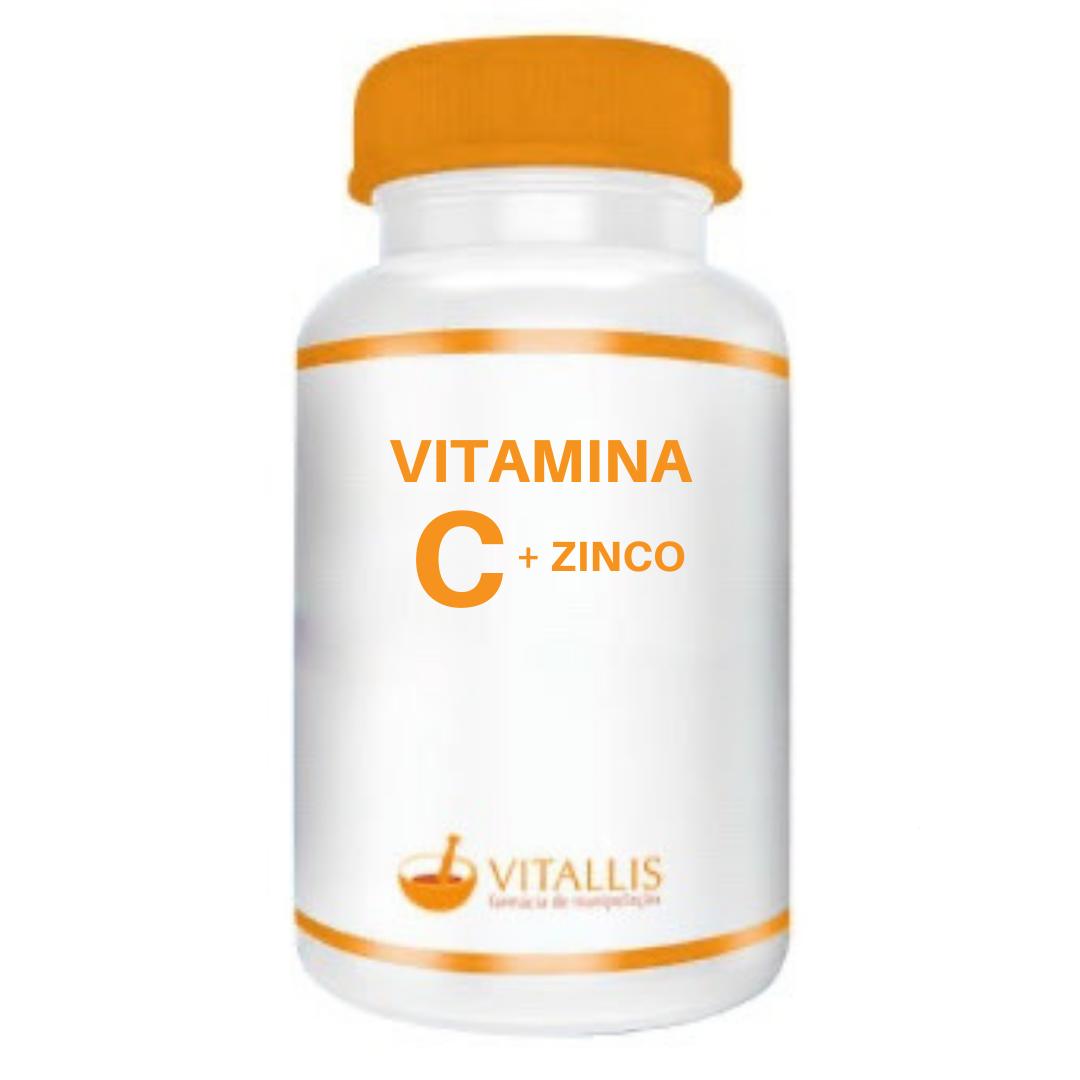 Vitamina C com Zinco C/60 Cápsulas - Vitallis Farmácia de Manipulação