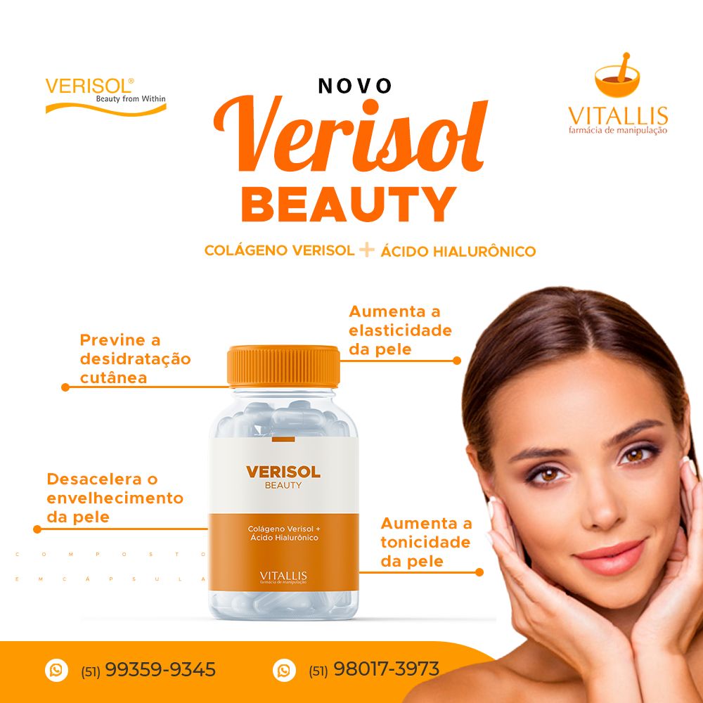 Verisol Beauty C/60 Cap - Vitallis Farmácia de Manipulação